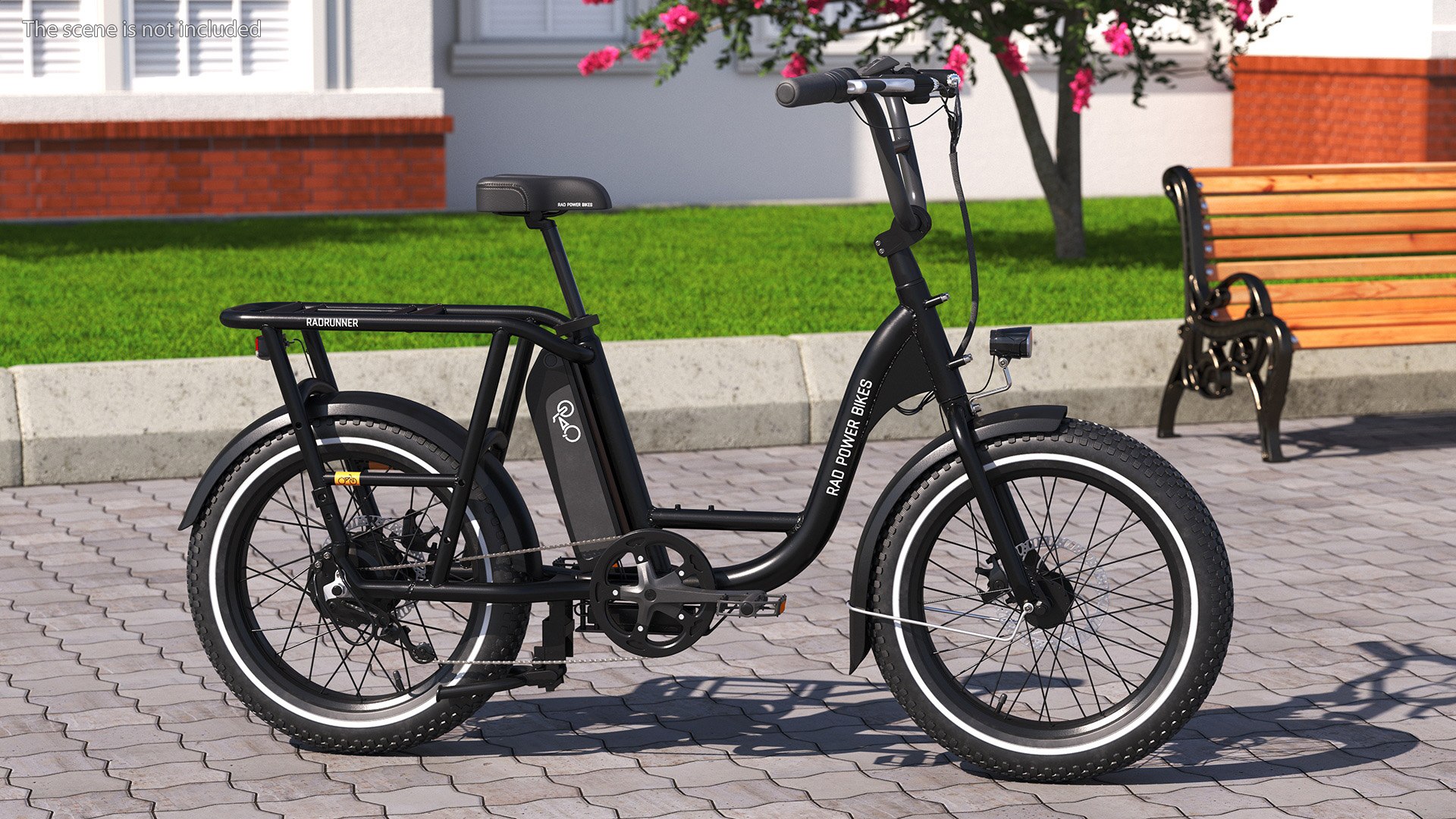 Electric Delivery Bike RadRunner Black Rigged For Maya 3D Model ...