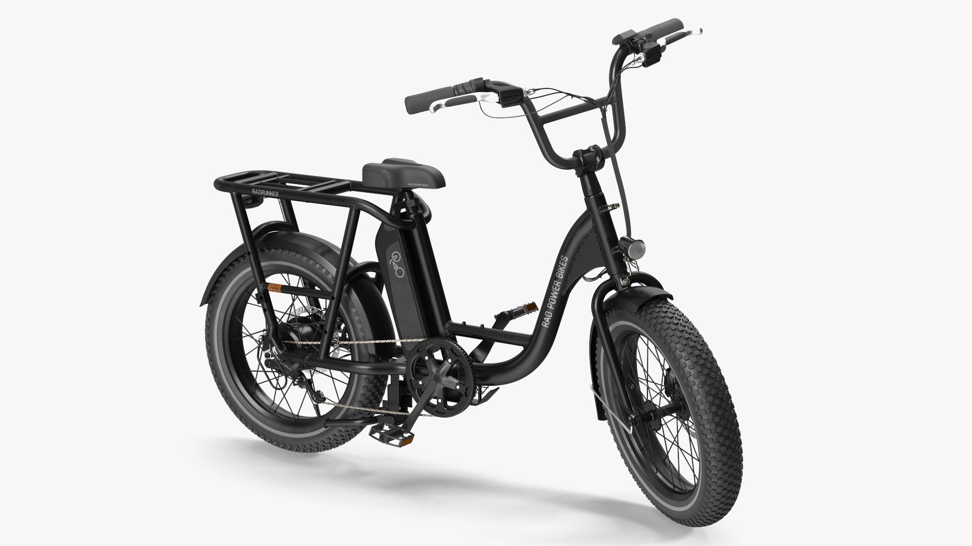 Electric Delivery Bike RadRunner Black Rigged For Maya 3D Model ...