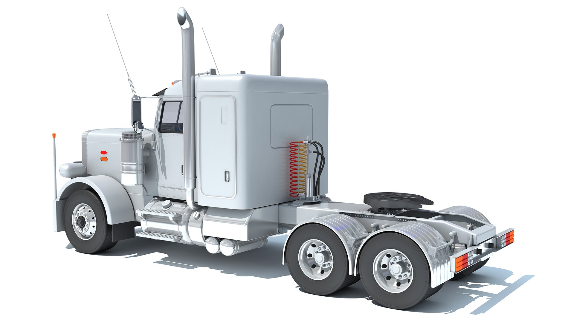 3D Generic Semi Truck Sleeper Cab Model - TurboSquid 2271022