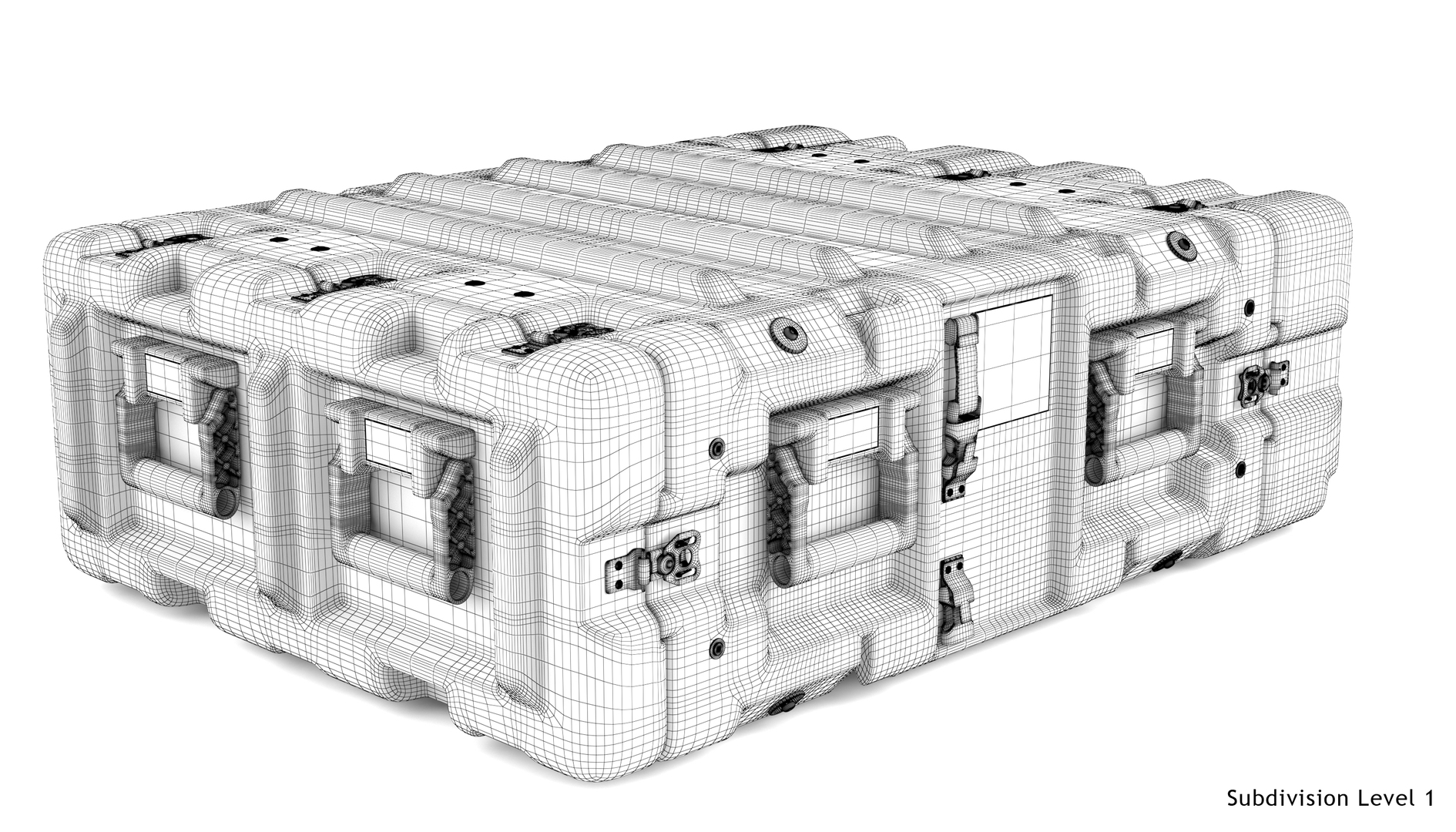 Pelican 4U Rackmount Case model - TurboSquid 1740391