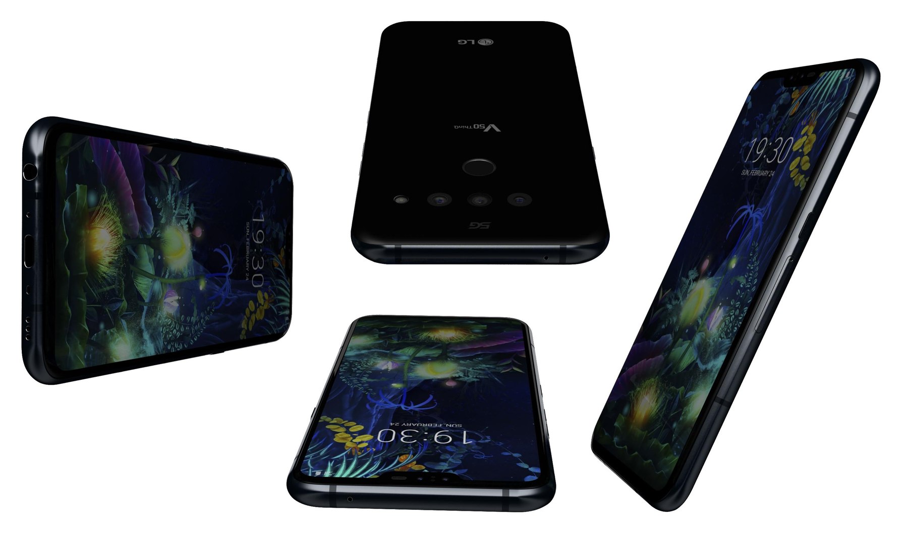 LG V50 ThinQ 5G 3D Model - TurboSquid 2074101