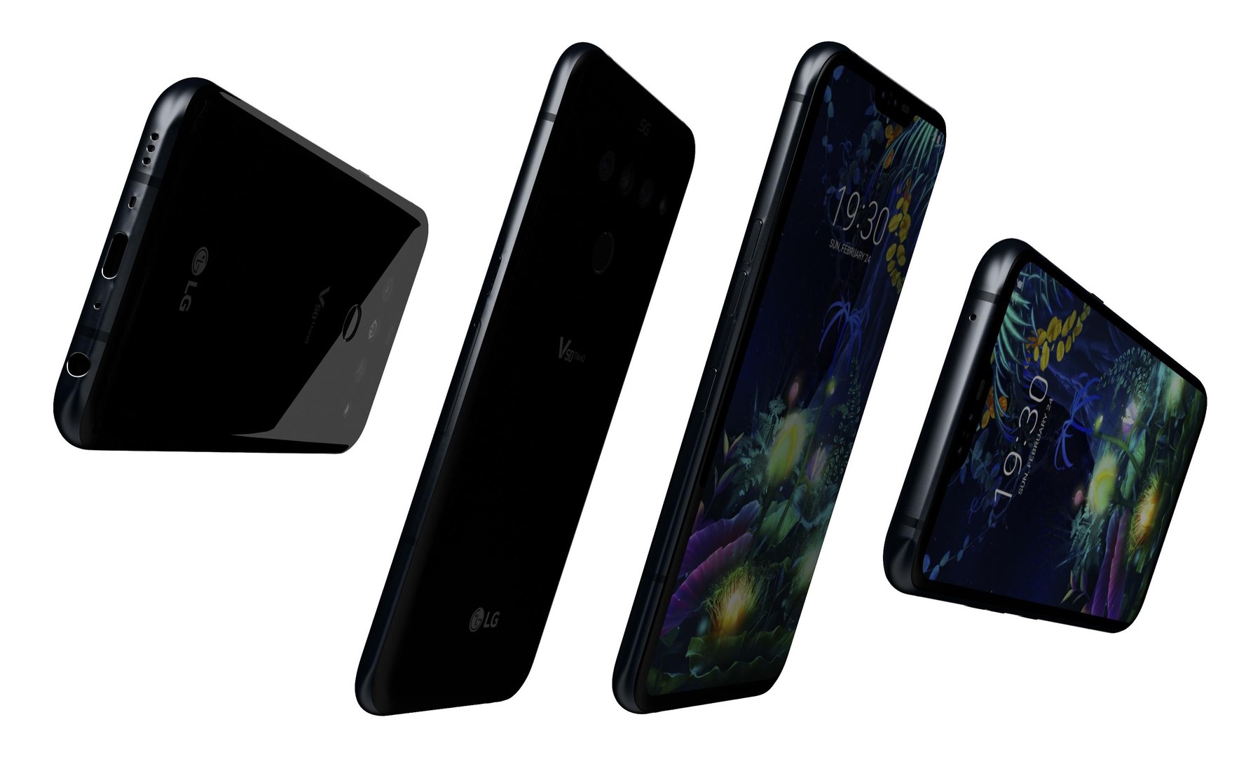 LG V50 ThinQ 5G 3D Model - TurboSquid 2074101