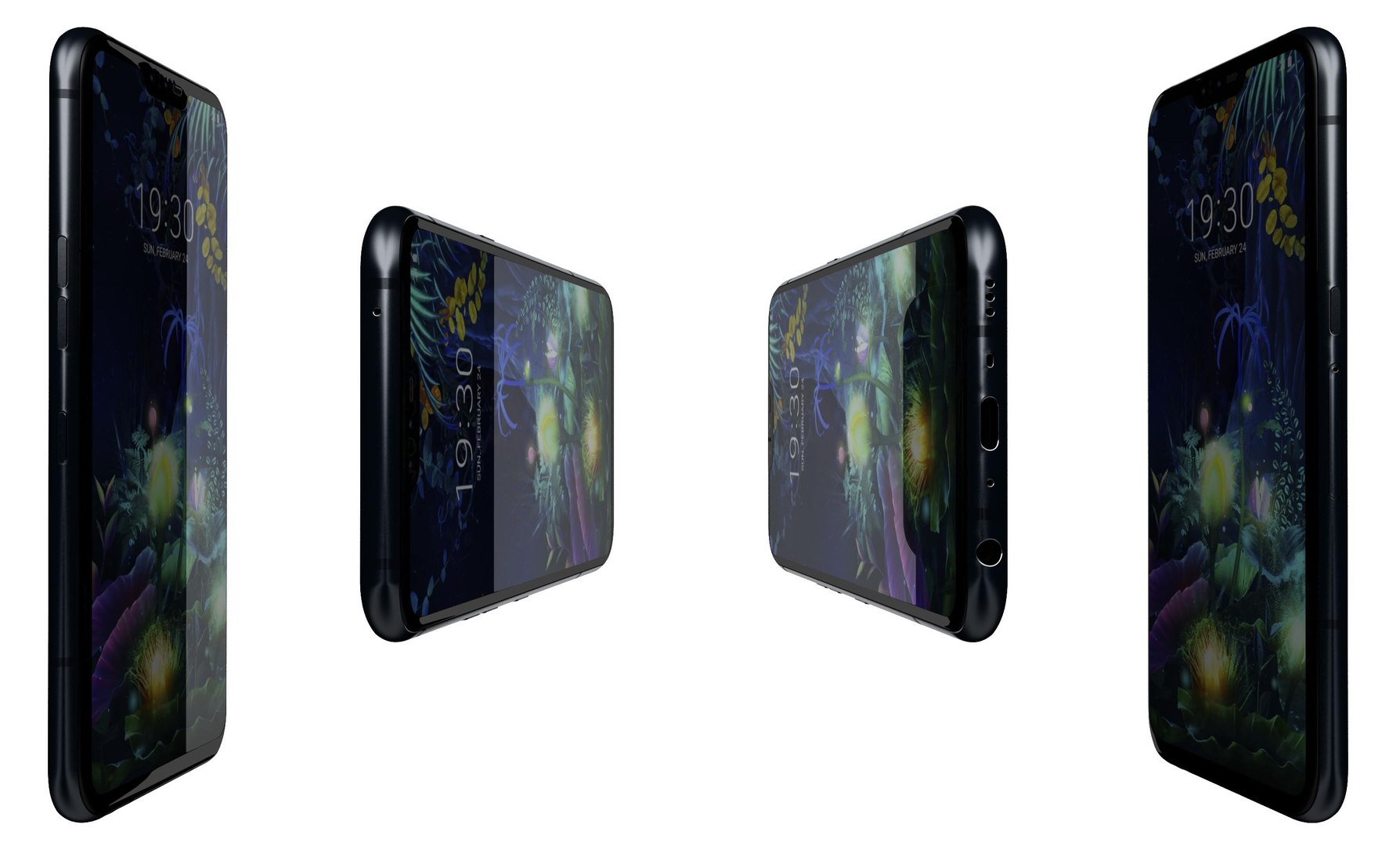 LG V50 ThinQ 5G 3D Model - TurboSquid 2074101