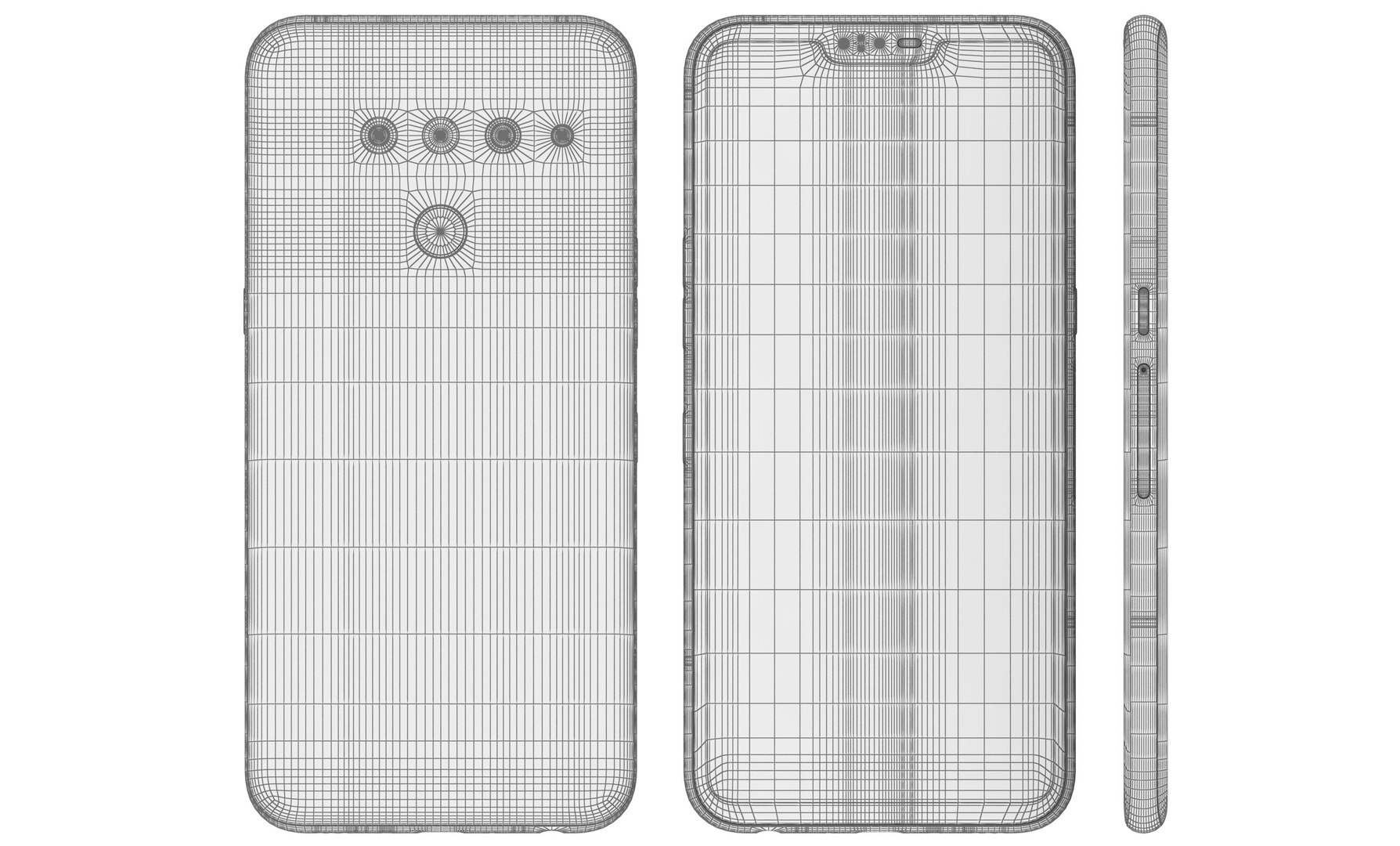 LG V50 ThinQ 5G 3D Model - TurboSquid 2074101