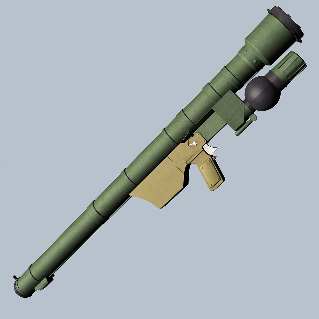 sa-14 missile launcher 3d model