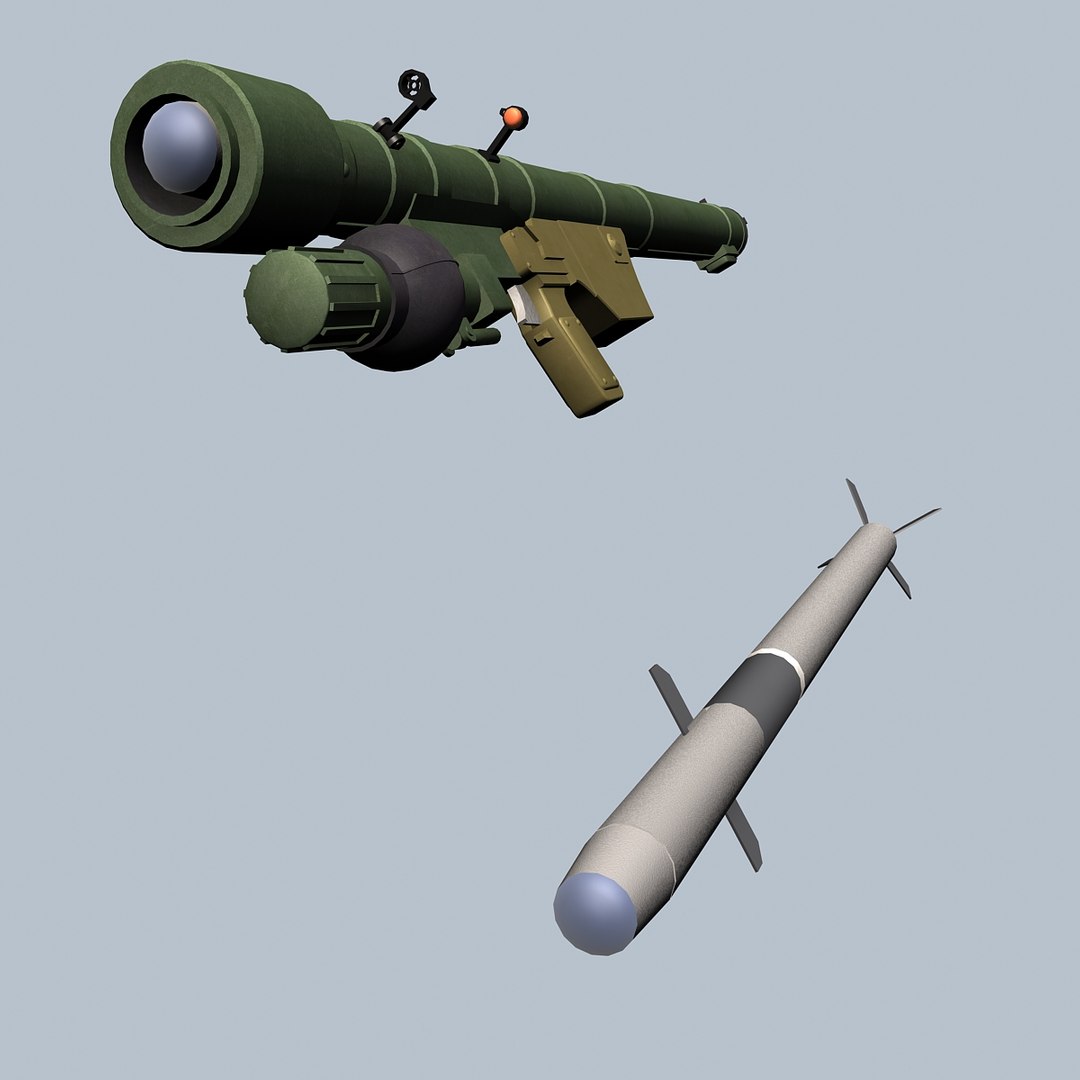 sa-14 missile launcher 3d model
