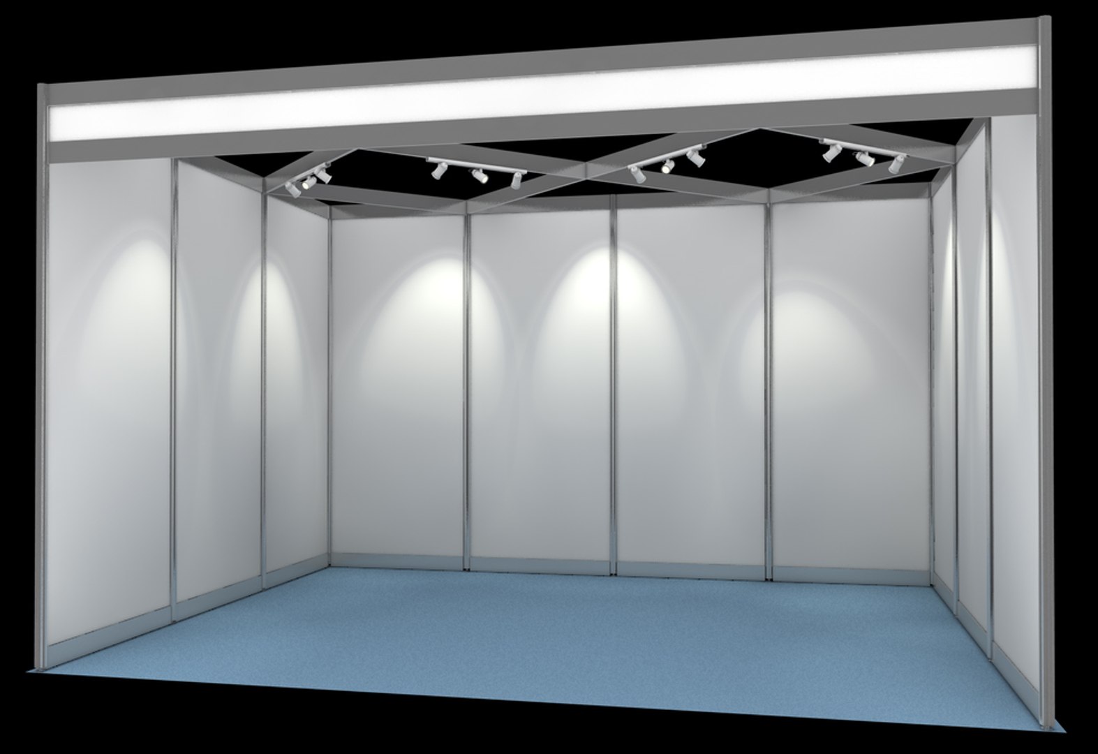 Shell Scheme Exhibition Display 3d Obj