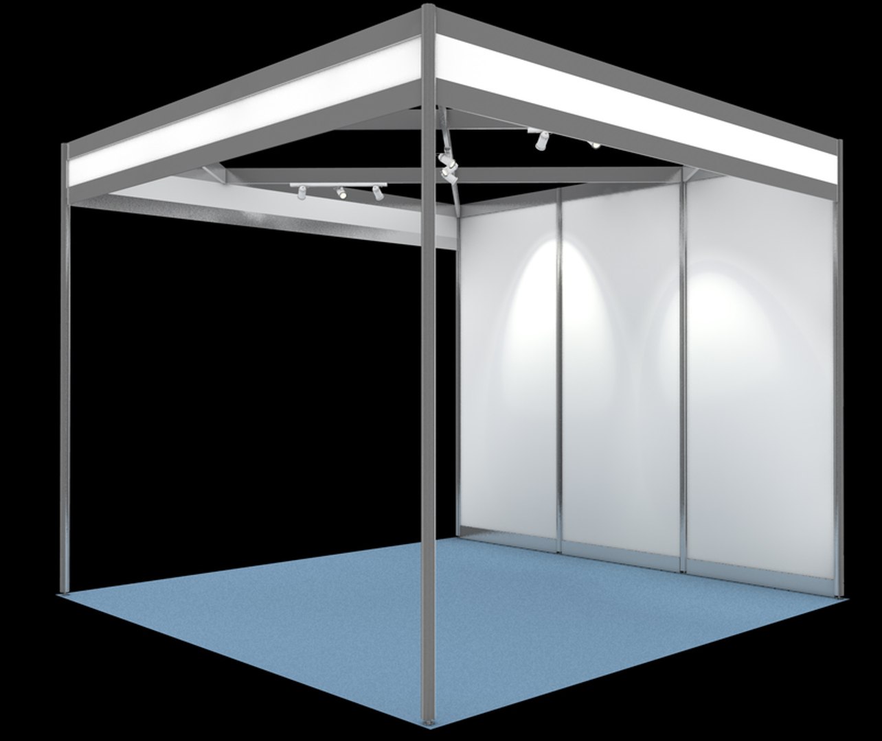 Shell Scheme Exhibition Display 3d Obj