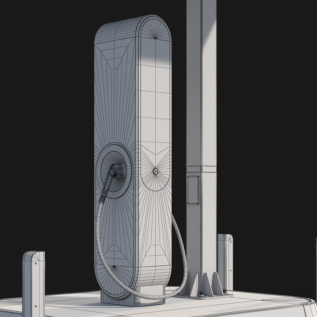 EV Charging Station 2 3D Model - TurboSquid 1837280