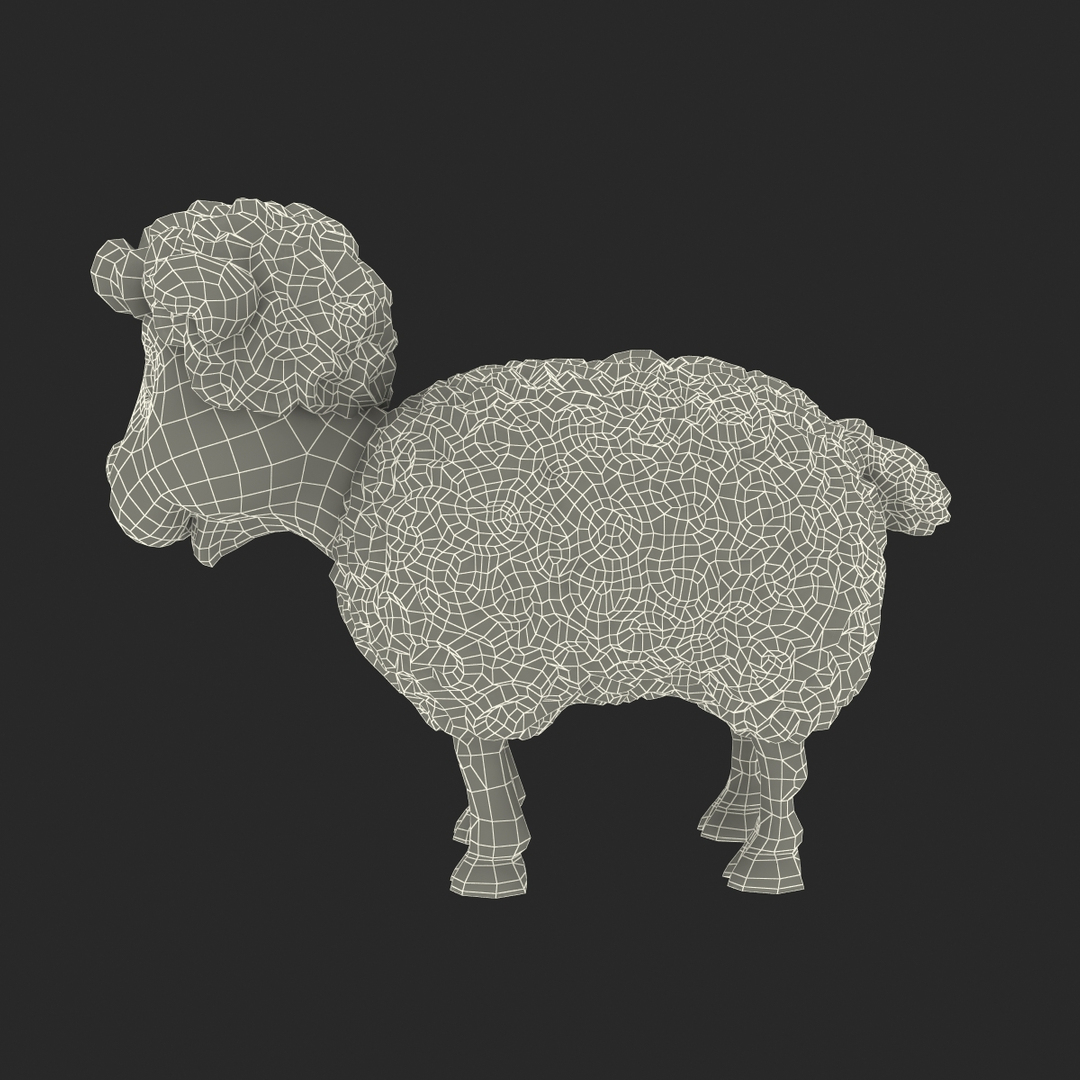 Cartoon Sheep 3d Model