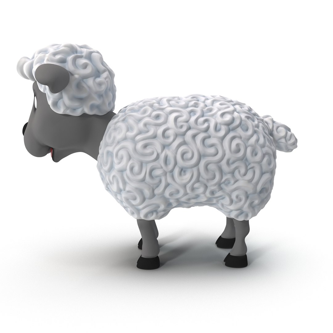 Cartoon Sheep 3d Model