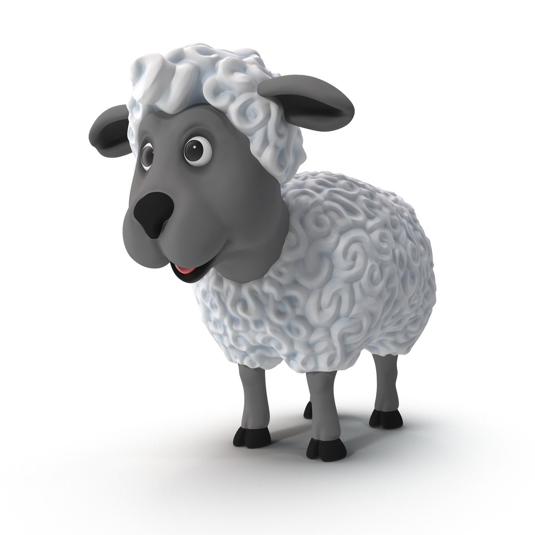 cartoon sheep 3d model