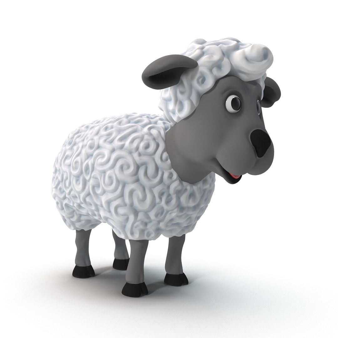 Cartoon Sheep 3d Model