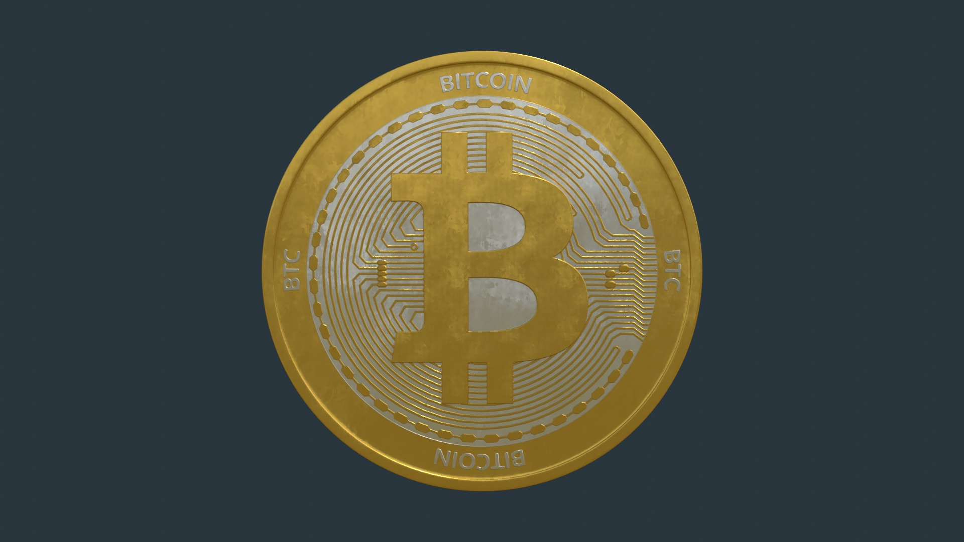 3D Bitcoin BTC - Cryptocurrency Coin - TurboSquid 1765273