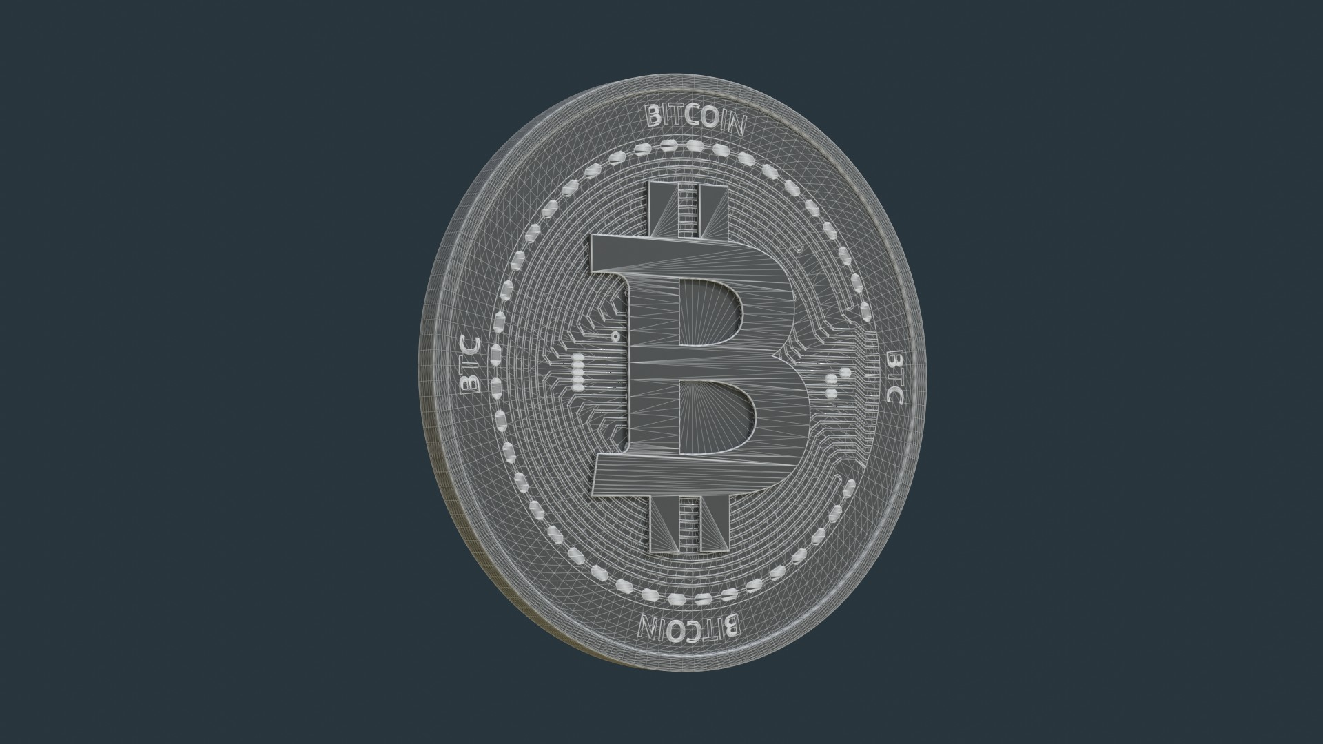 3D Bitcoin BTC - Cryptocurrency Coin - TurboSquid 1765273