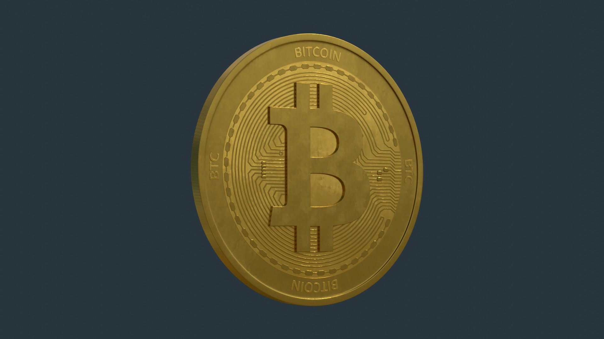 3D Bitcoin BTC - Cryptocurrency Coin - TurboSquid 1765273