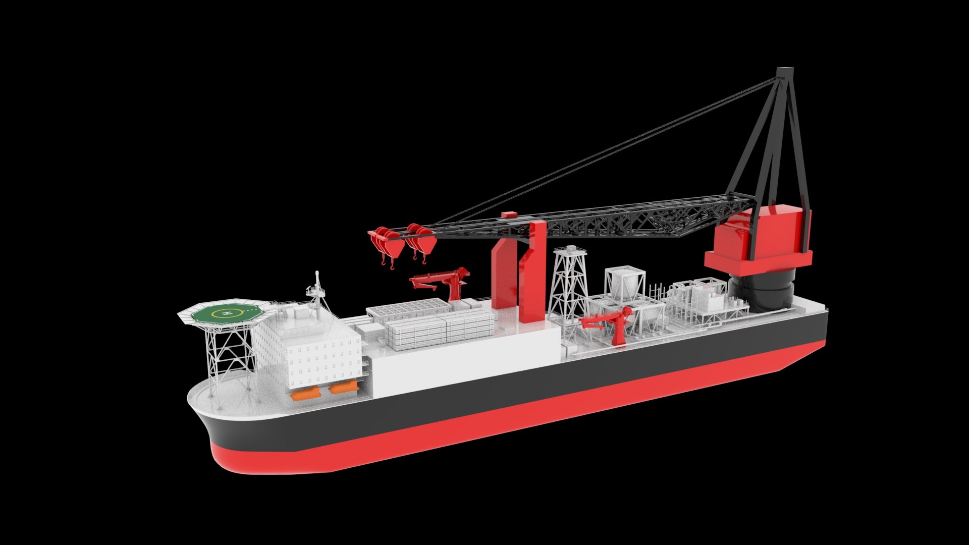 Vessel DLS 4200 3D model model - TurboSquid 2148635