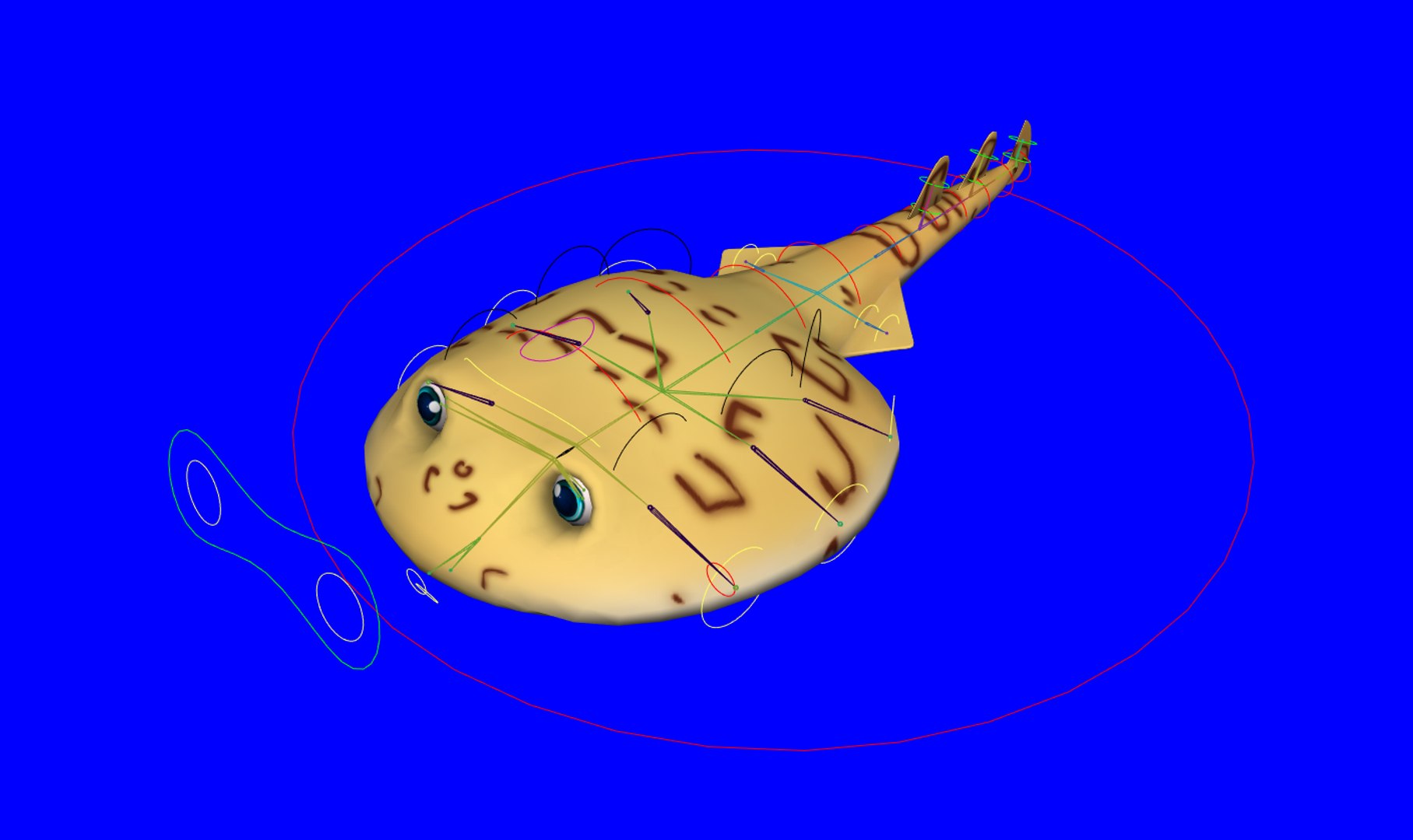 3D Narcine Bancroftii Fish Toon - TurboSquid 1586324