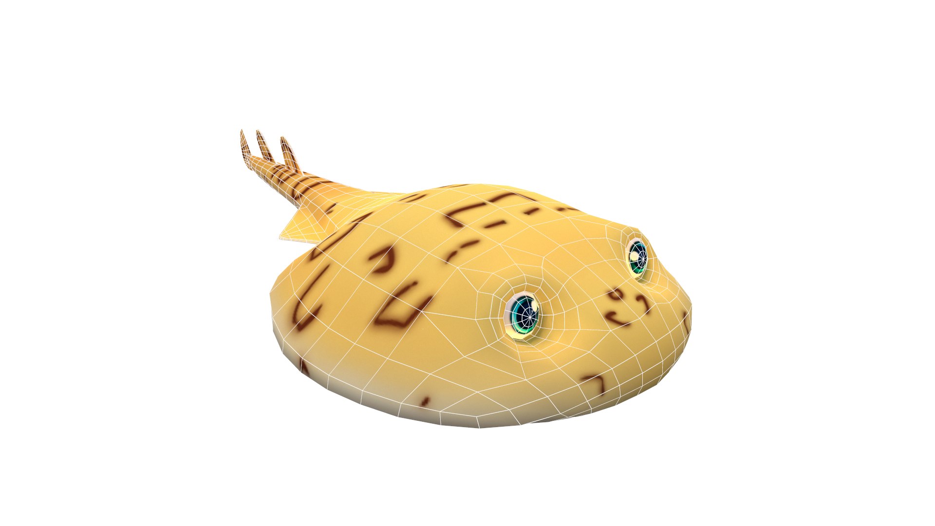 3D Narcine Bancroftii Fish Toon - TurboSquid 1586324