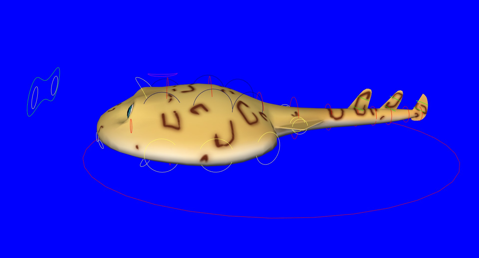 3D Narcine Bancroftii Fish Toon - TurboSquid 1586324