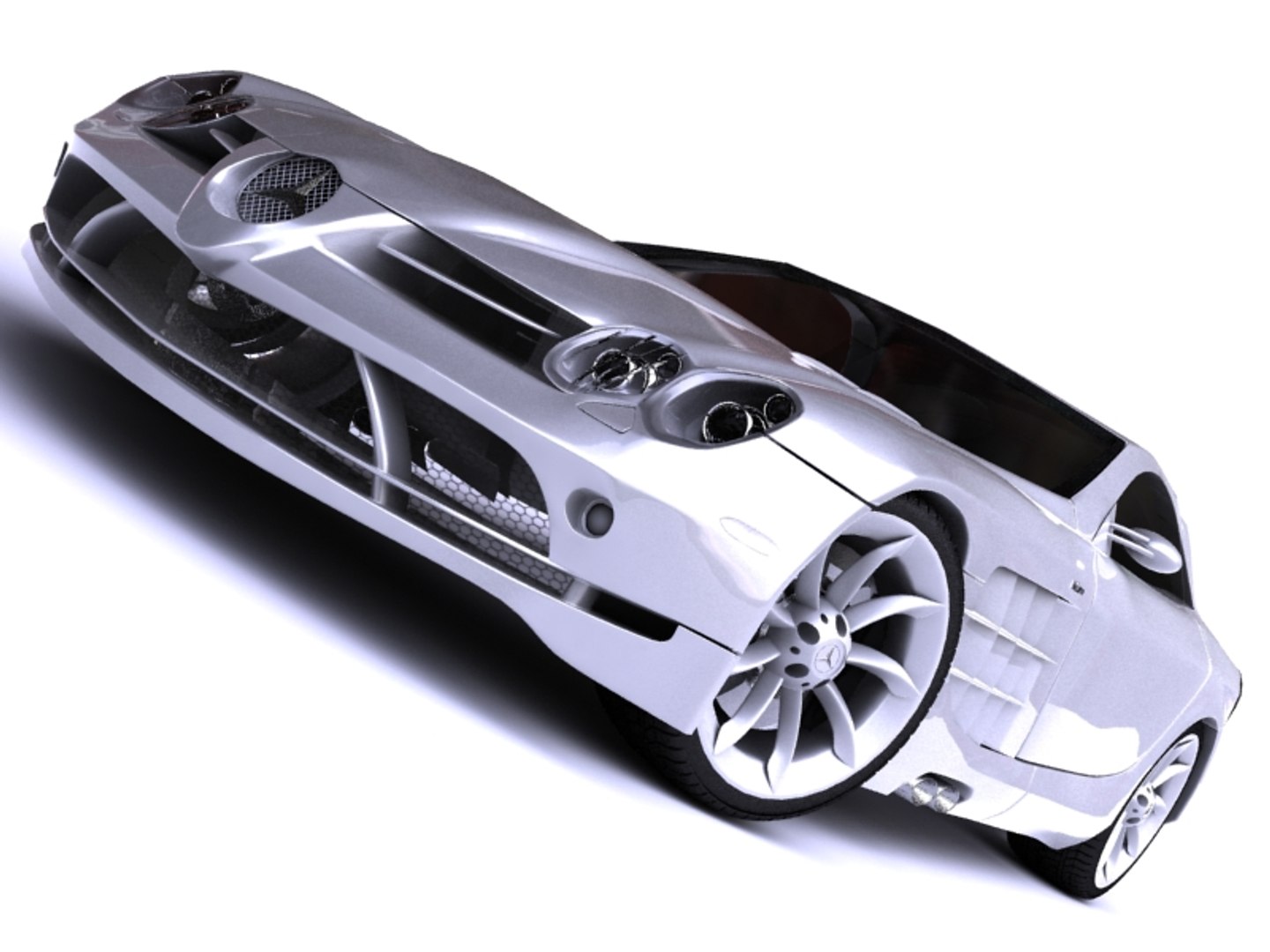 3d model of mercedes slr