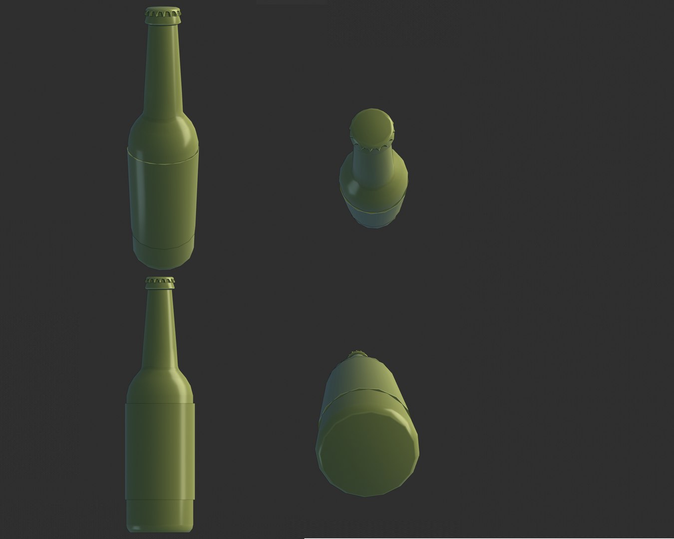 Game-ready-beer-bottle 3D Model - TurboSquid 1729679