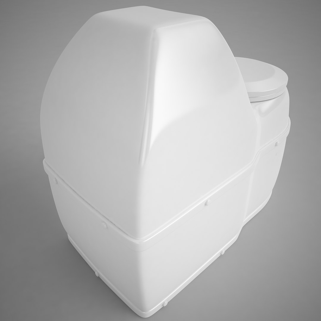 3d Compact Composting Toilet Model