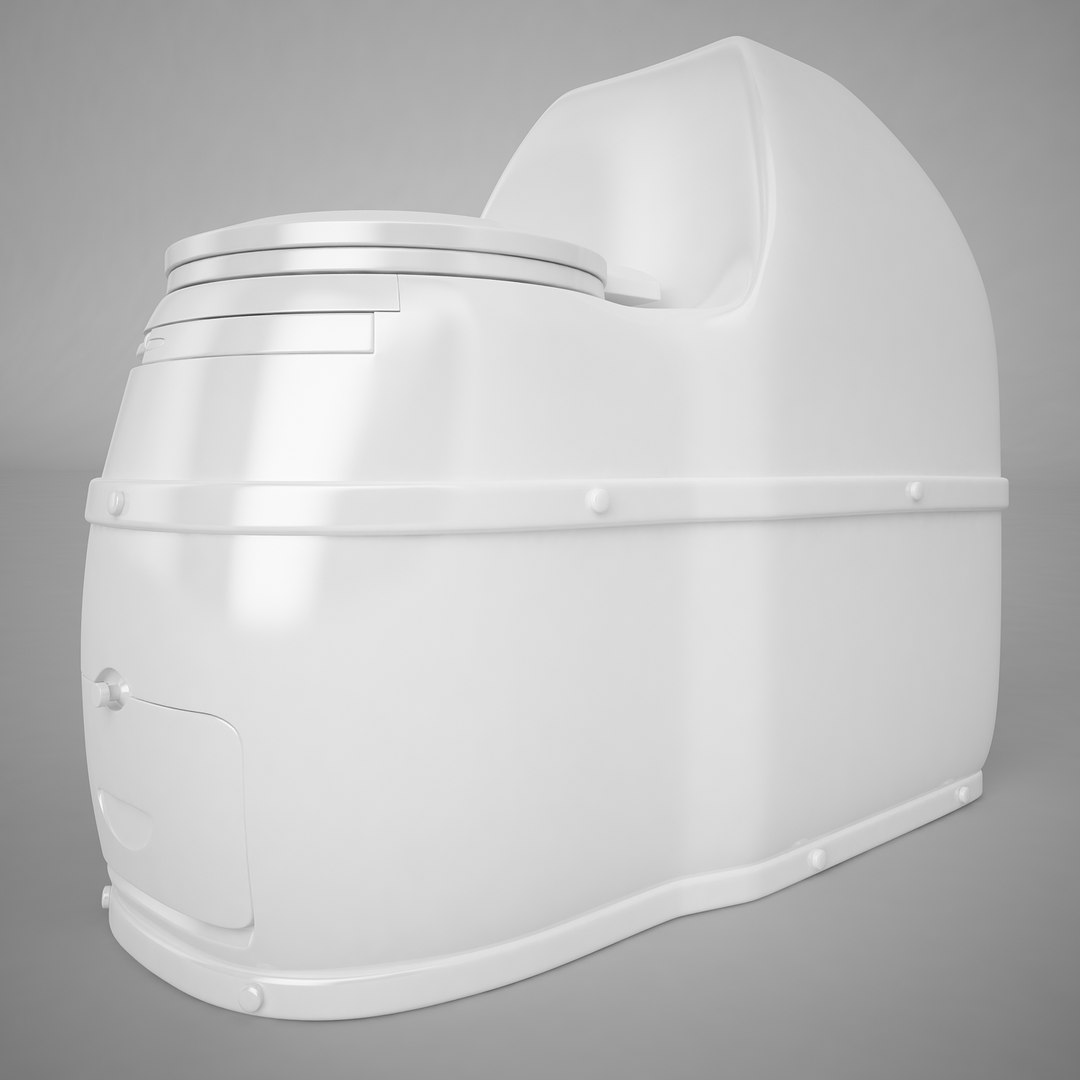 3d Compact Composting Toilet Model