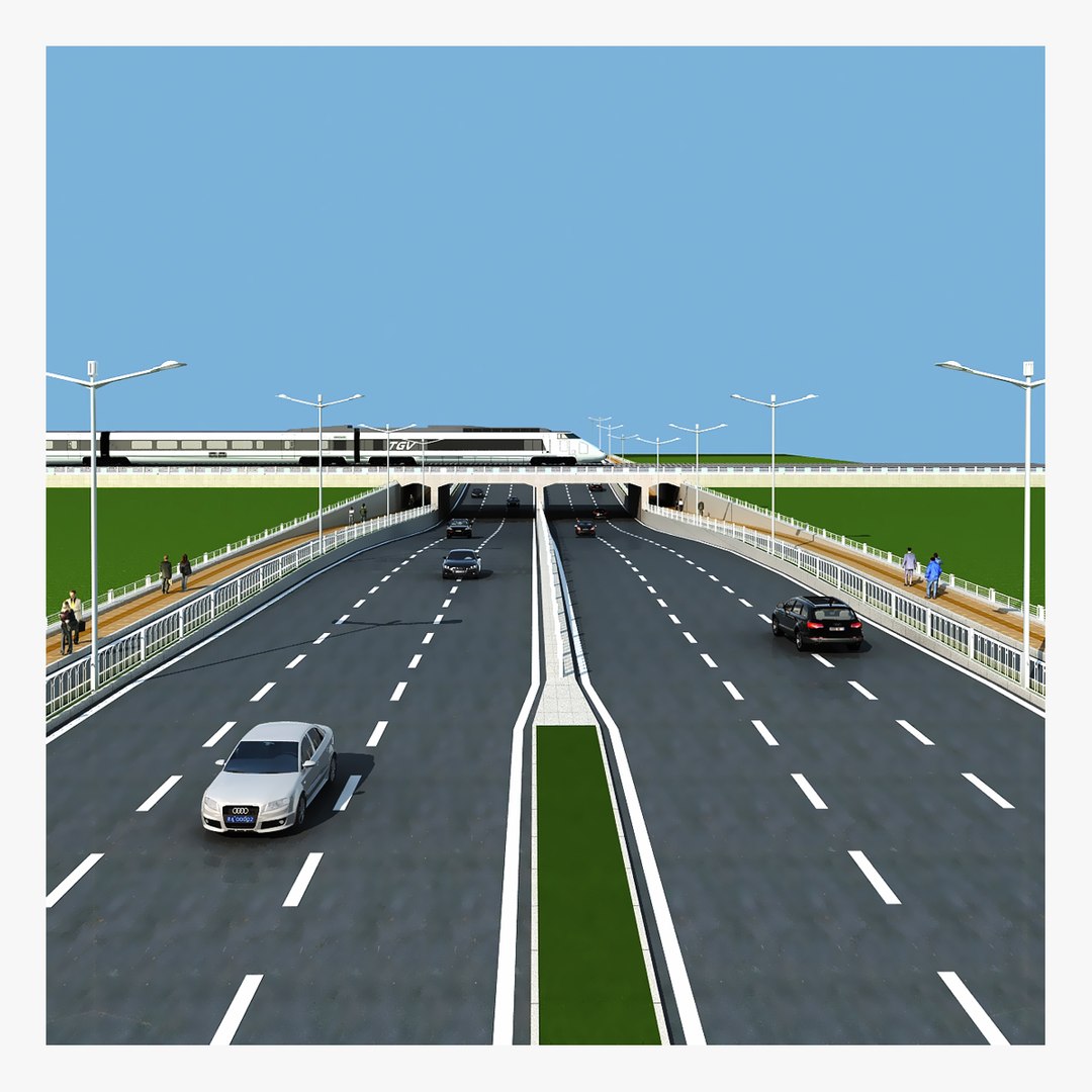 Roads Highways Collection 3D Model - TurboSquid 2266915