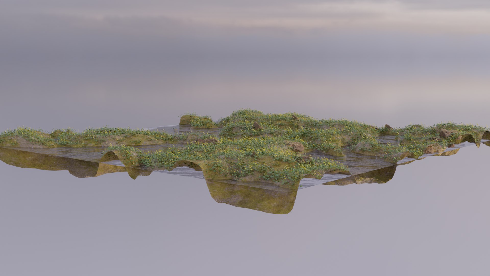 3D Plots Of Land With Water Model - TurboSquid 2141644