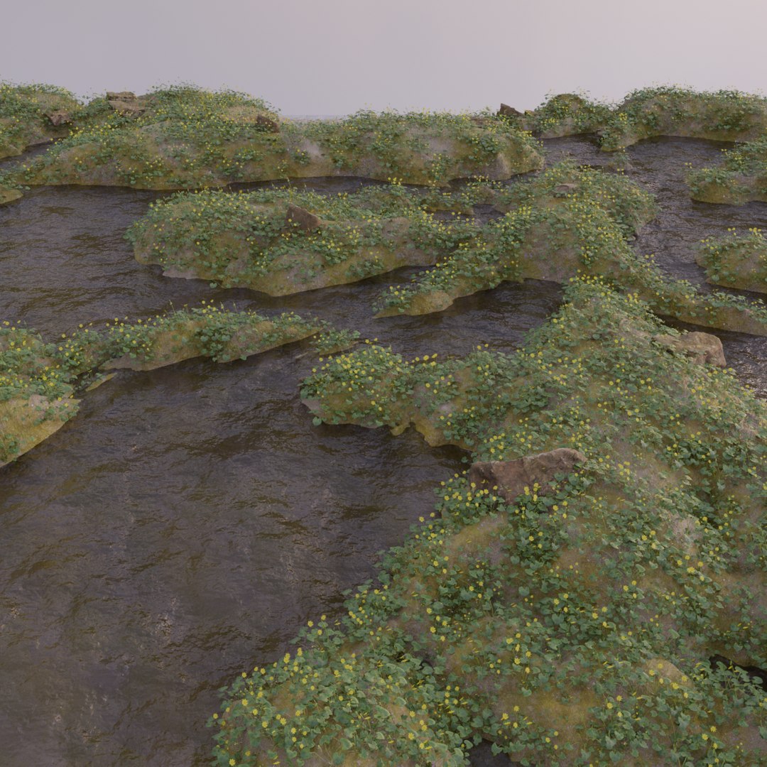 3D Plots Of Land With Water Model - TurboSquid 2141644