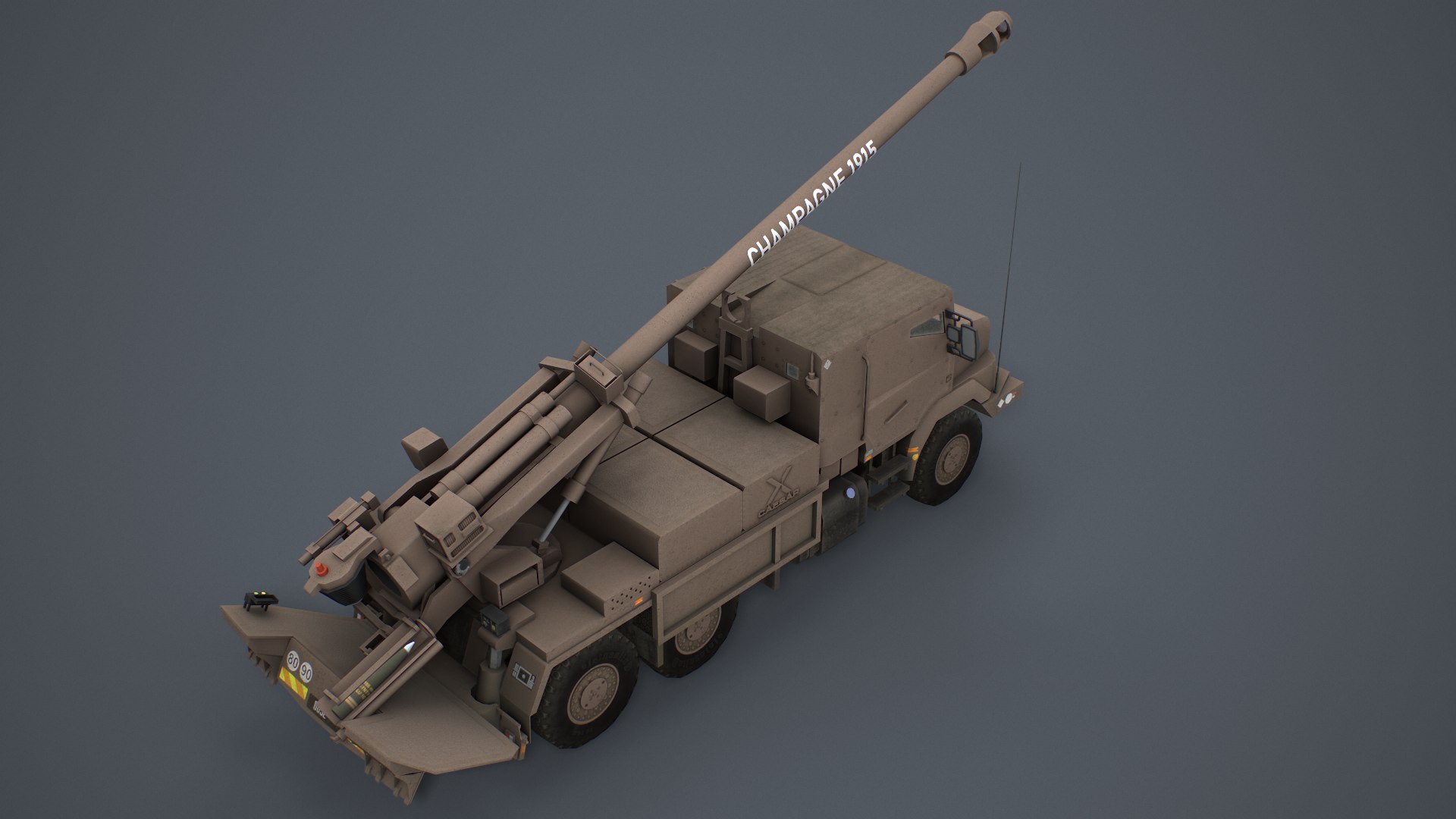 3D Caesar Artillery Model - TurboSquid 1924472