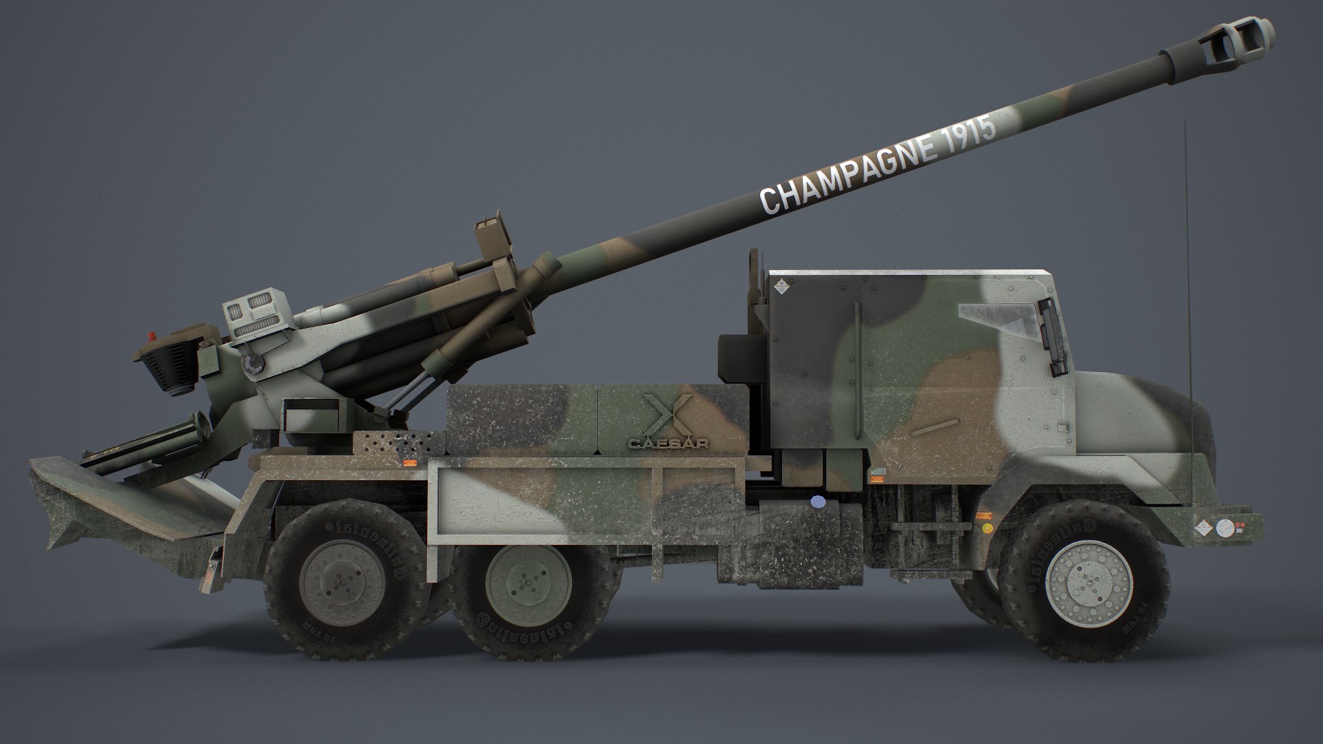 3D Caesar Artillery Model - TurboSquid 1924472