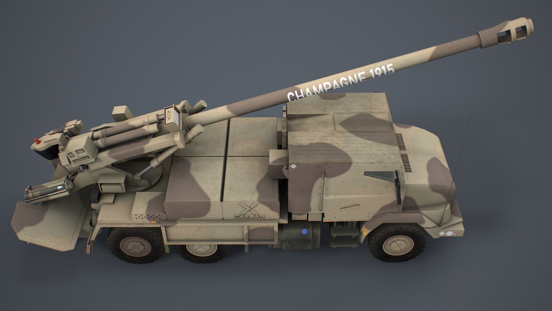 3D Caesar Artillery Model - TurboSquid 1924472