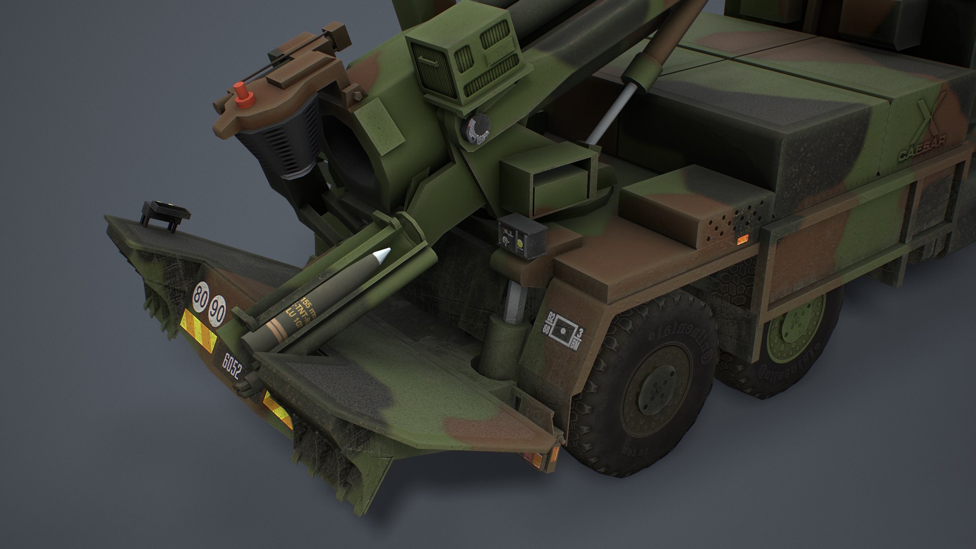 3D Caesar Artillery Model - TurboSquid 1924472