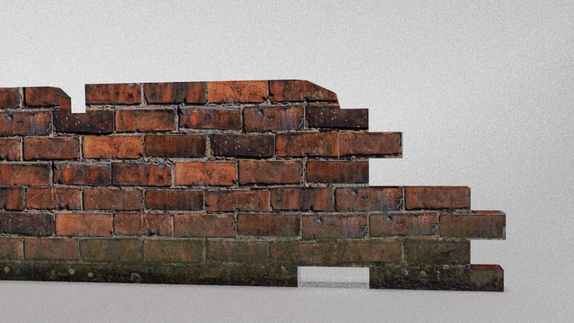 3d Broken Wall Model