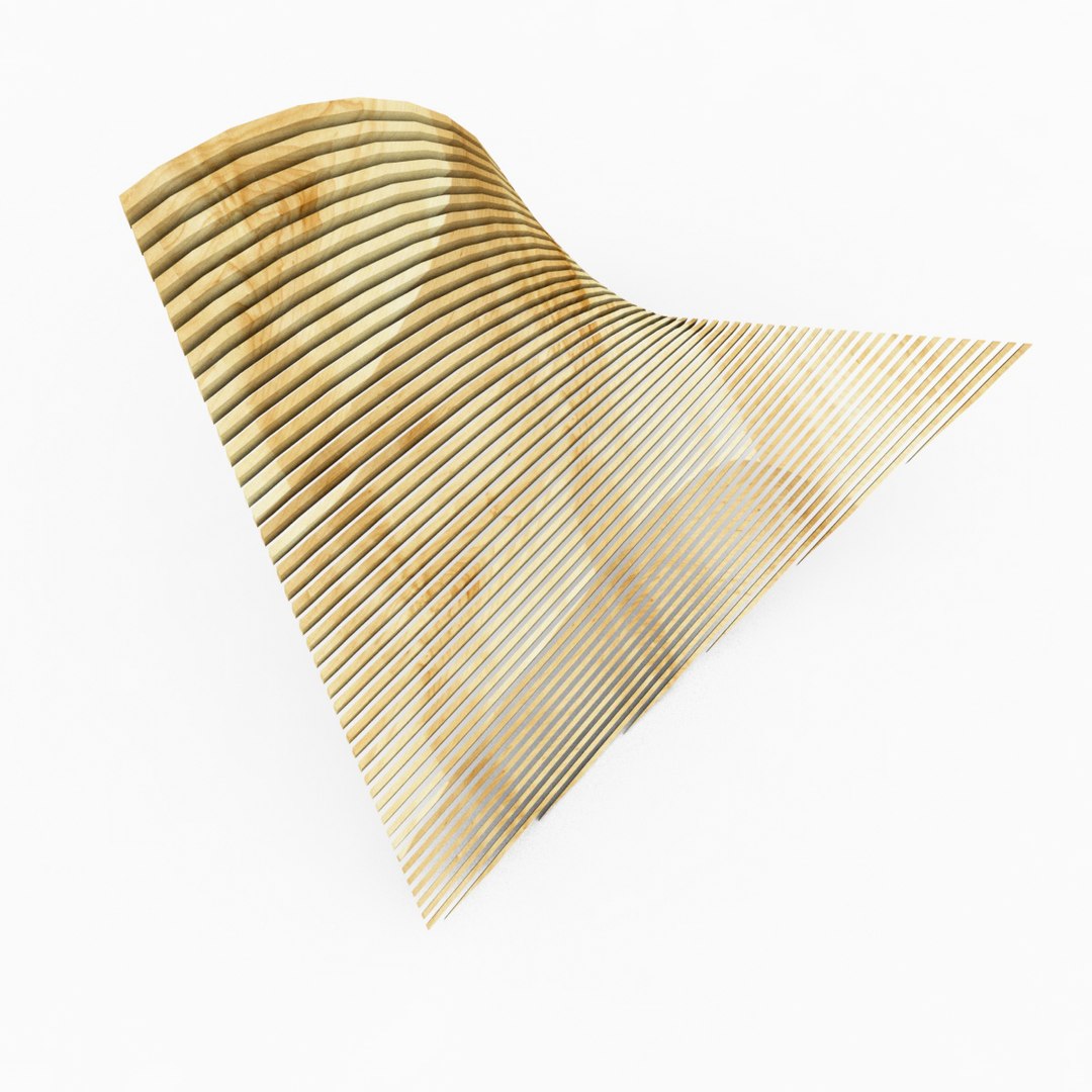 Parametric Wood Bench 3d Model