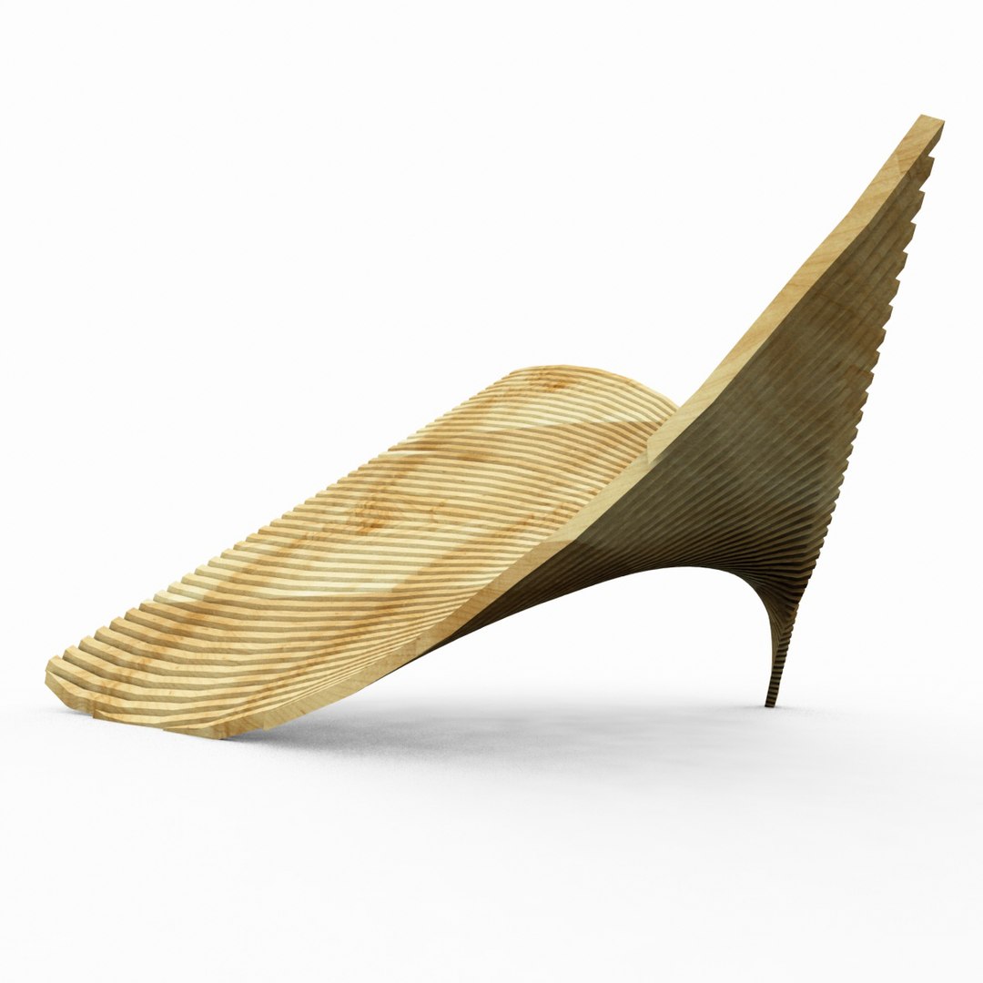 Parametric Wood Bench 3d Model