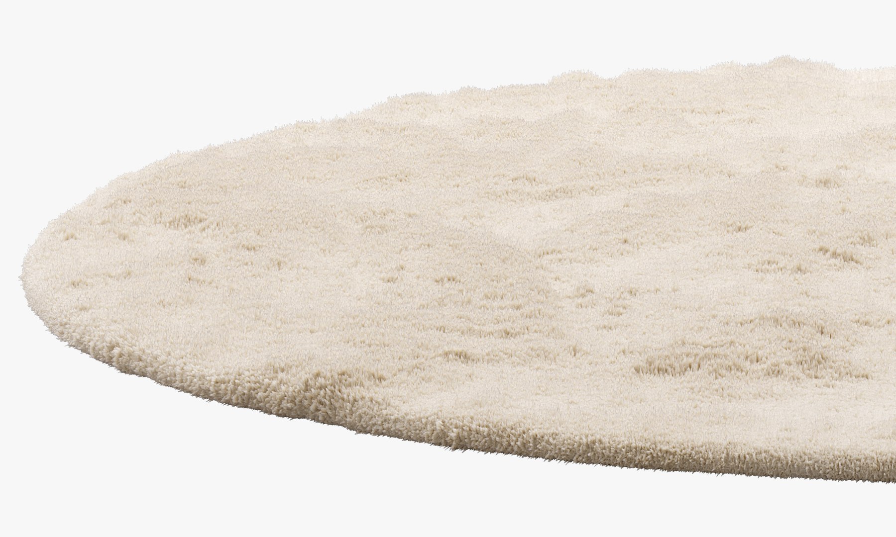 Benuta Dave Round Fur Rug 3 Colors 3D Model - TurboSquid 2270182