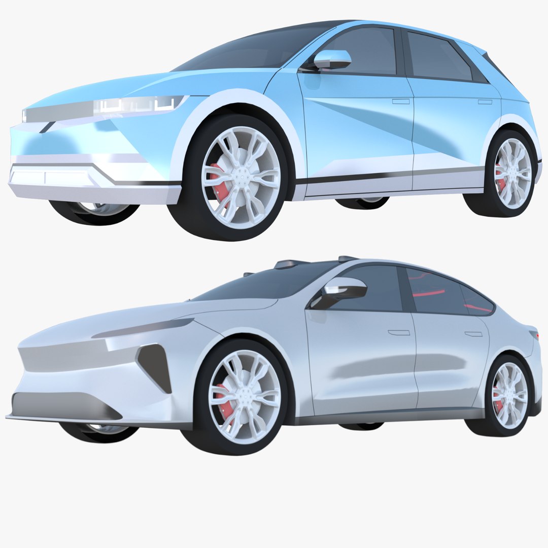 3D Electric cars exterior only model - TurboSquid 1745791