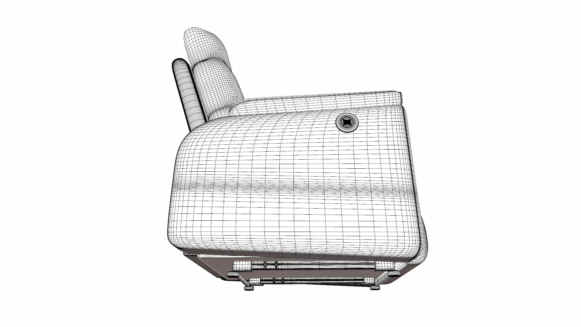 3D Recliner Chair Model - TurboSquid 2382837