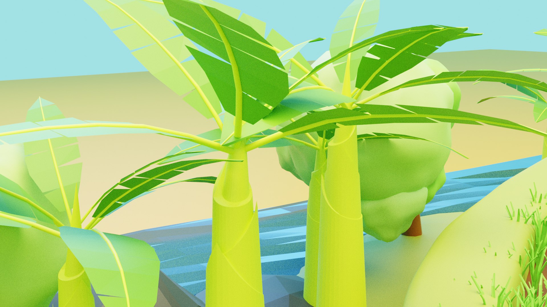Terasiring Subak Lowpoly 3D model - TurboSquid 1916145