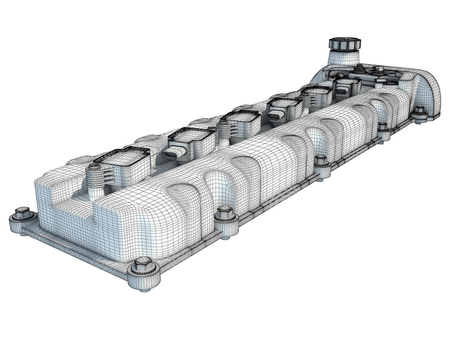 3D Engine Valve Cover Model - TurboSquid 1391085