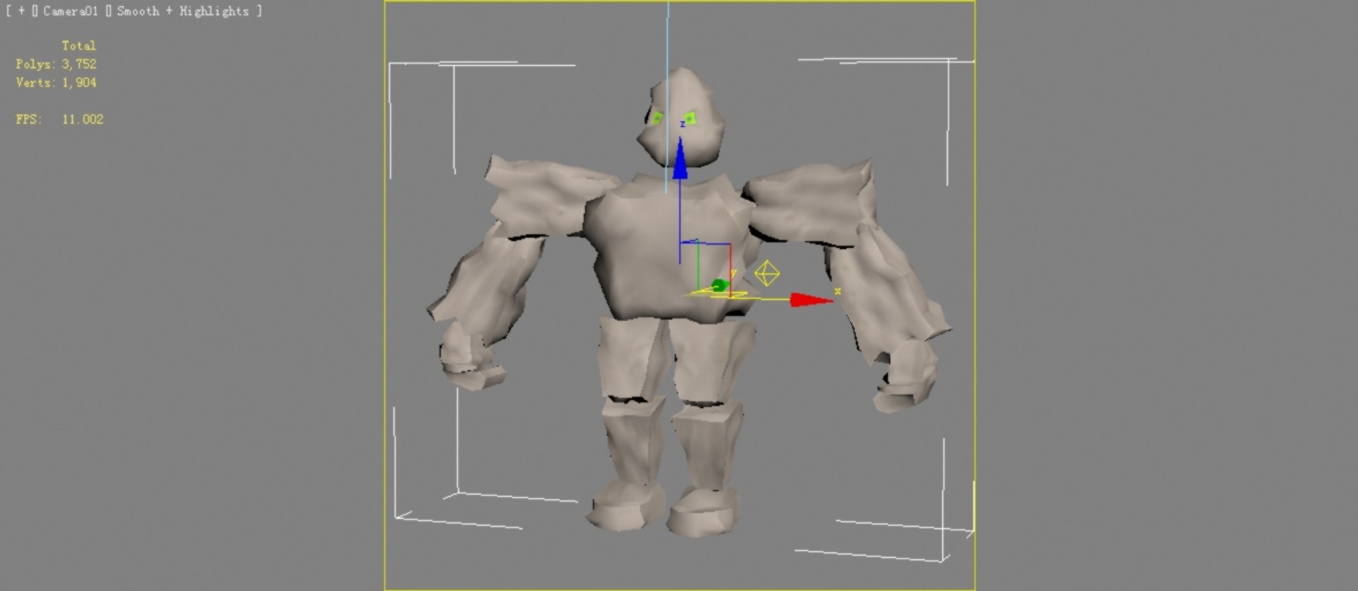 Cartoon Golem Model - TurboSquid 2219299
