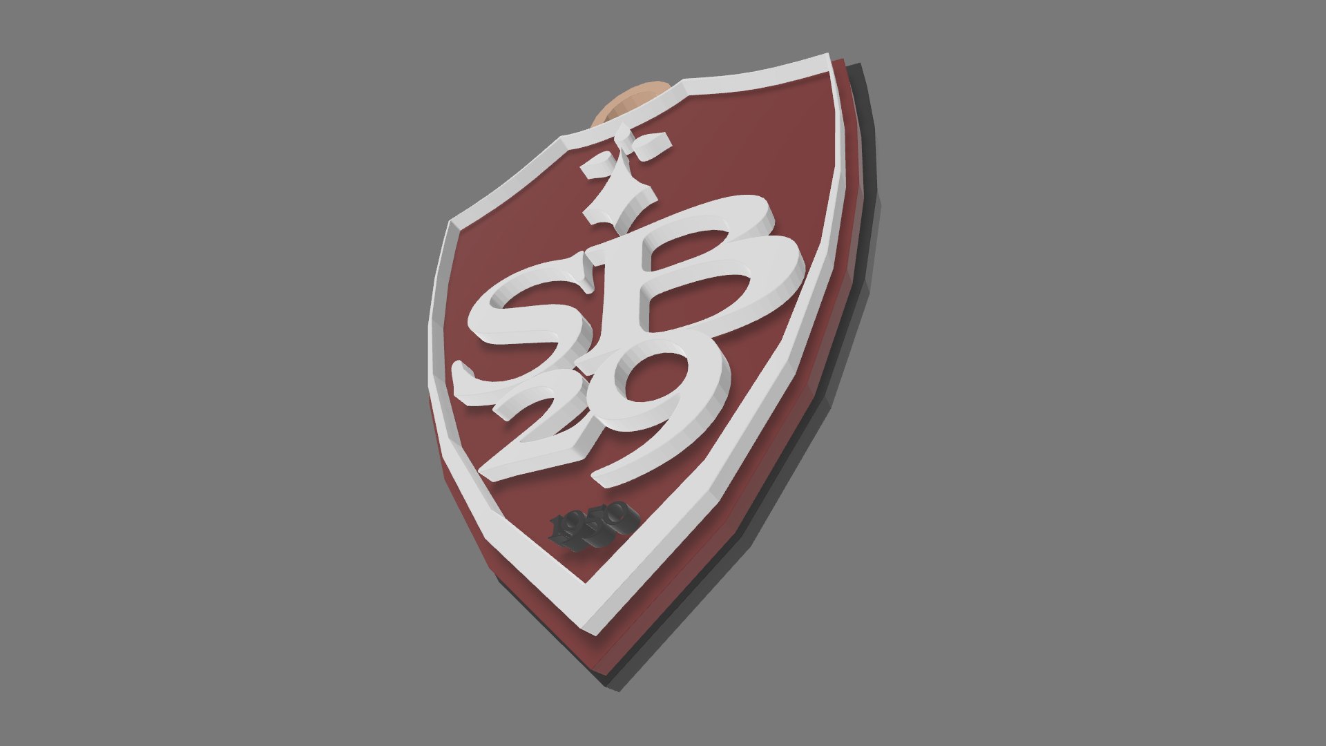 Stade Brestois 29 Logo Team Printable And Renderable Keychan 3D Model ...