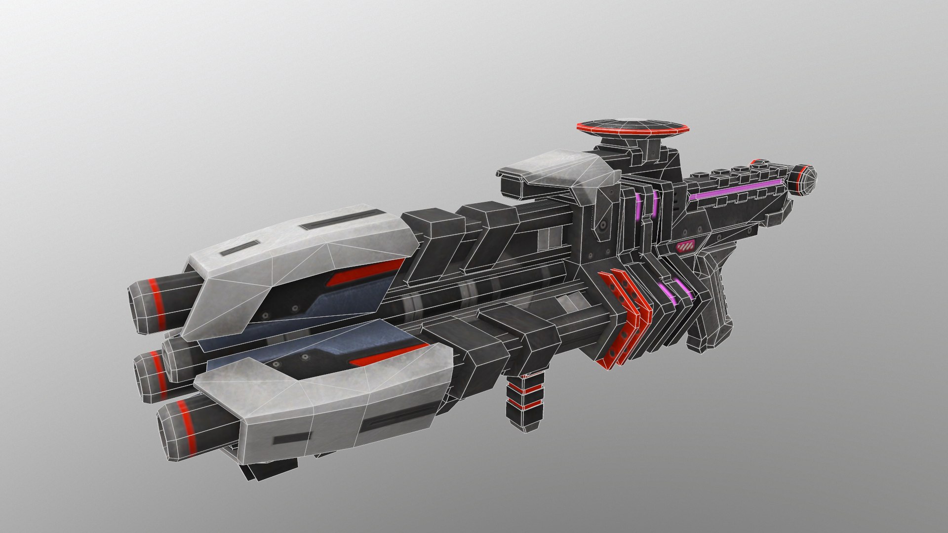 3D Funnel Gun Level 1 Model - TurboSquid 2185605