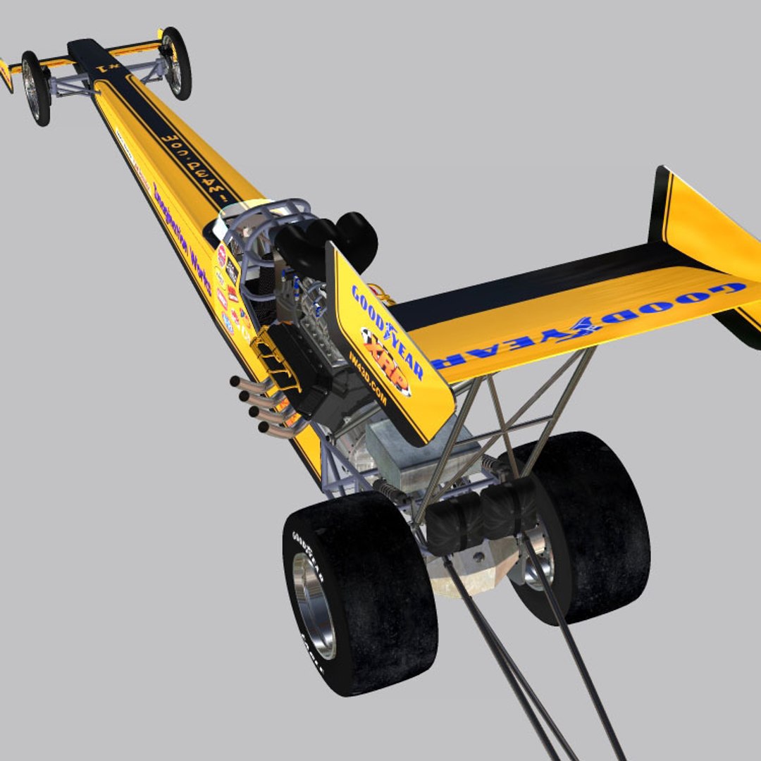 Fuel Dragster 3d Model