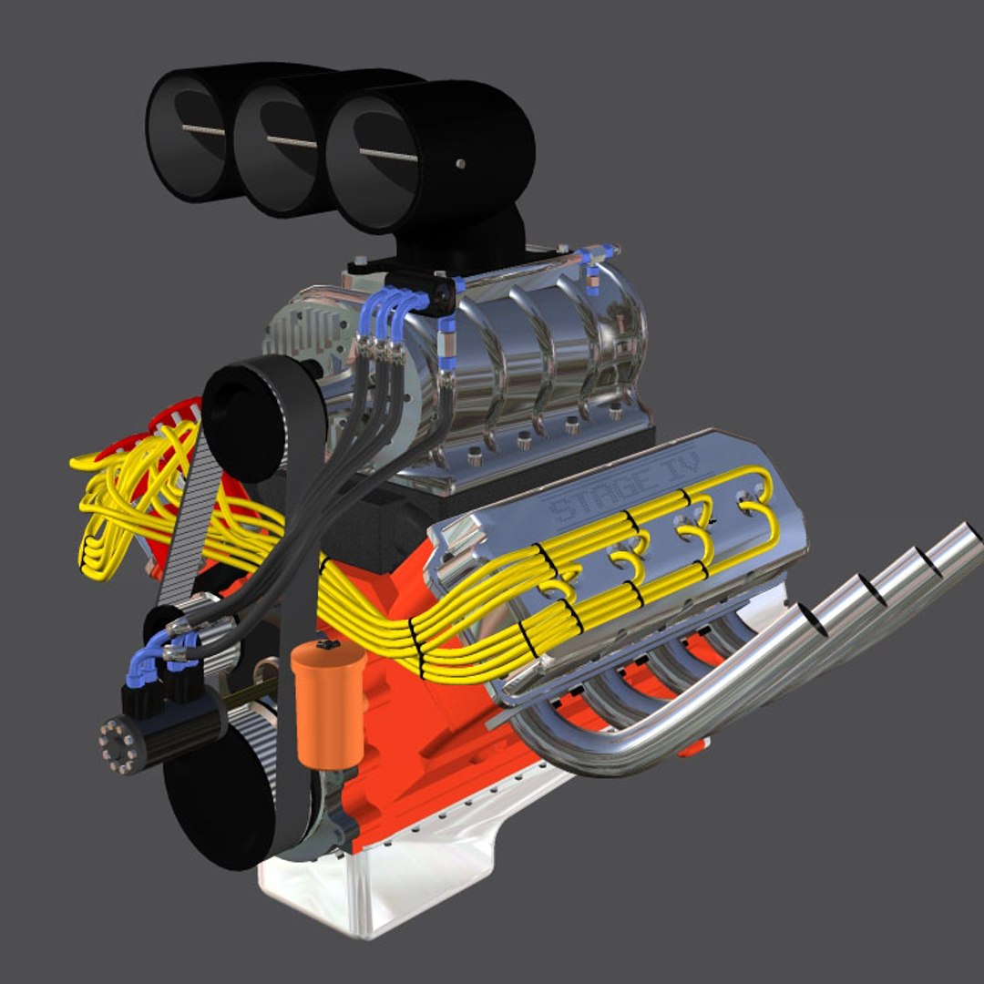 Fuel Dragster 3d Model