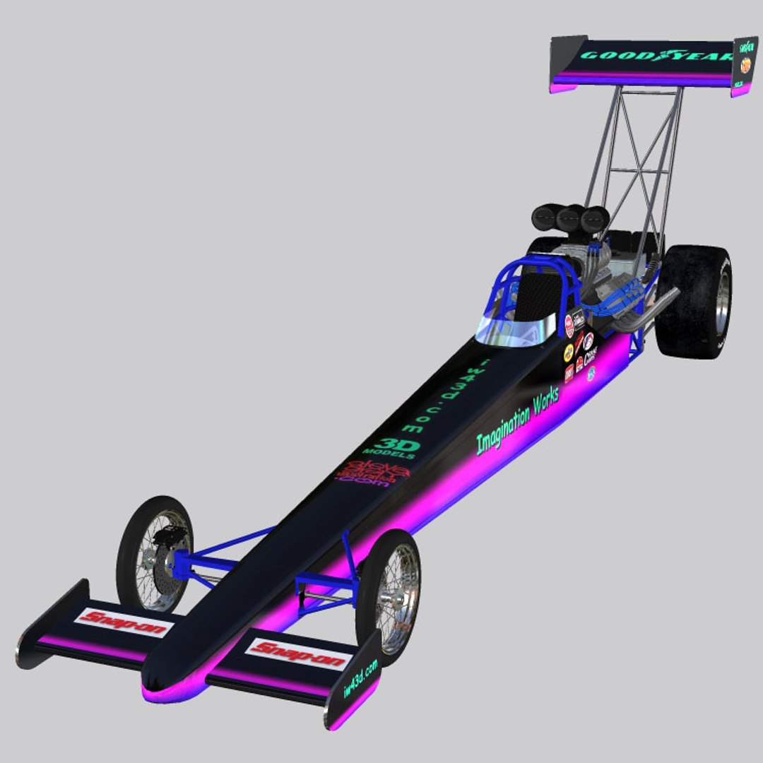Fuel Dragster 3d Model