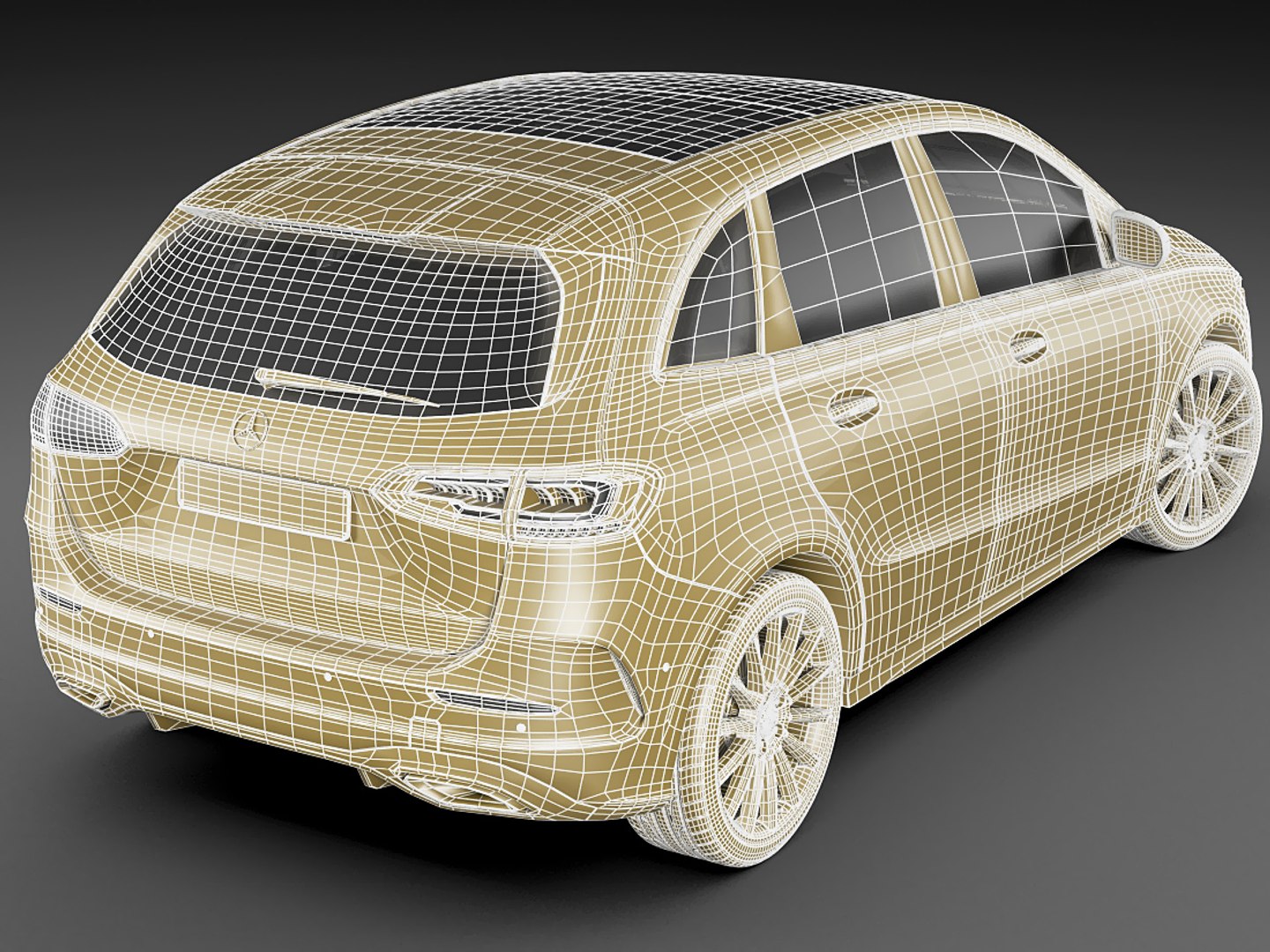 Mercedes B B-class Model - TurboSquid 1346731